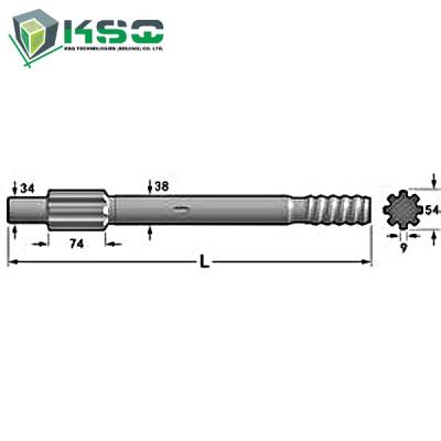 China Atlas Copco Drill Shank Adapter COP1038HD,COP1238,COP1038HL for sale