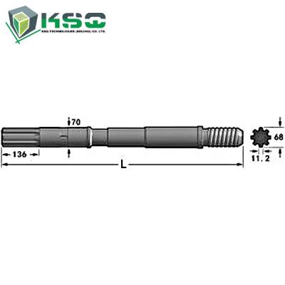China Atlas Copco Drill Shank Adapter COP2160EX, COP 4050EX, COP4050MUX for sale