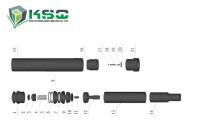 China Tungsten Carbide DTH Drilling Tools DTH150-11 Spring-type Straight Pins for sale