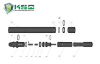 China Tungsten Carbide / High Strength Alloy Steel Water Well Drilling DTH355 for sale