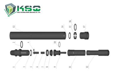 China Tungsten Carbide / High Strength Alloy Steel Water Well Drilling DTH355 for sale