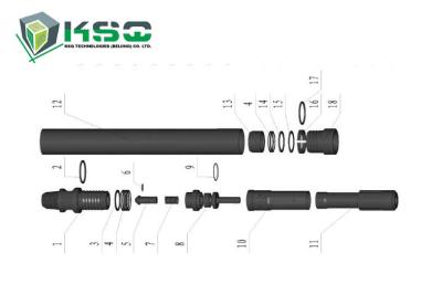 China High Grade Steel DTH360 DTH Drilling Tools  / Down The Hole Drilling Tools for sale