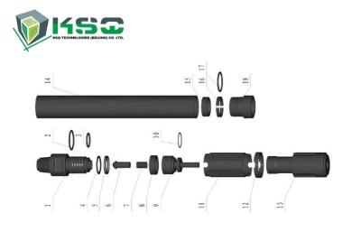 China Rock Drill Tools CNC milling DTH380-11 Internal Cylinder , DTH380 Hammer for sale