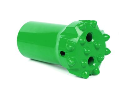 China Green Threaded Bit Tungsten Carbide /  Well Drilling 45Mm Hard Rock Drill Bit for sale