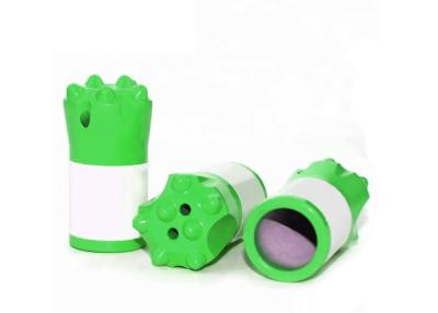 China Drilling Equipment Carbide 34mm Taper Button Bit For Ore Mining Green Color for sale