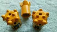 China Small Hole Drilling Button Drill Bit 11 Degree Diameter 38mm With Short Skirt for sale