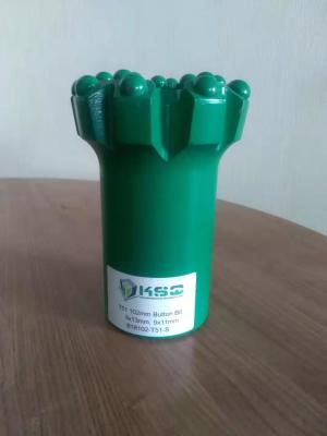 China Tungsten Carbide Button Drill Bit T51 102mm 4 Inch Thread Screw 3 Holes Drill Bit For Mining for sale