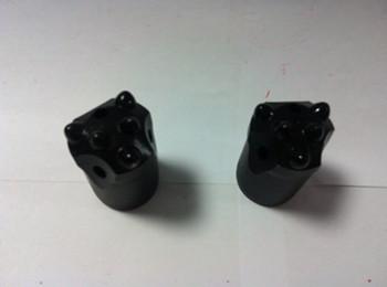 China Carbon Steel Small Rock Drill Bits 11 Degree Tapered Button Bit 7 Ballistic Buttons for sale