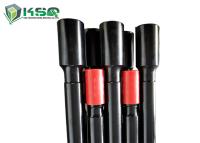 China Mining Threaded Drill Rod Rock Drill Rods Forging 600 - 6095mm Length Black Color for sale