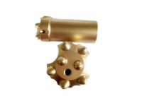 China Drifting Tunneling Rock Drill Spare Parts 7 / 11 / 12 Degree Dia 34mm 38mm 41mm for sale