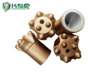 China 38mm Seven Button Golden Color For Tunneling Mining Taper Button Drill Bit for sale