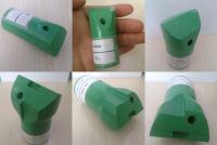 China H25 / R38 Flat / Oblique Button Drill Bit , Cross Bit Thread Steel for Tunneling for sale