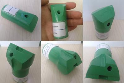 China H25 / R38 Flat / Oblique Button Drill Bit , Cross Bit Thread Steel for Tunneling for sale