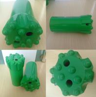 China Threaded T38 / R38 Ballistic Button Drill Bit with Tungsten Carbide Button for sale