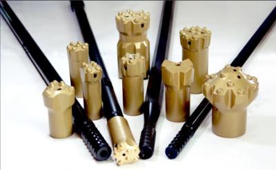 China Blast Hole Threaded Drill Rod R32 / R38 / T38 / T45 / T51 for Rock Drilling Machine for sale