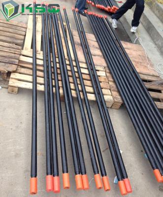 China Steel T38 T45 T51 Threaded Drill Rod , Quarrying Mining Drill Extension Rod for sale