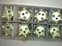 China Tungsten Carbide Mining Drilling Tools , 7° Quarrying 34mm Taper Button Bit for sale