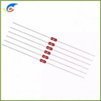 China MF58 500K 4250 504J Glass Encapsulated Radial Thermistor For Hair Straightener Beauty Salon for sale