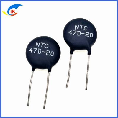 China MF72 47D-20 NTC Power Thermistor 47 Ohm 4A 20mm For Inverter Power Switching Power Supply for sale