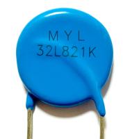 China Varistor MYL 32L-821K 32mm 820V 510 series anti-surge voltage protection new energy electronic inverter power supply for sale