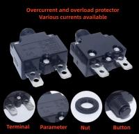 China 45A High Current Overload Protector Circuit Breaker Plug-In Manual Reset Thermal Protector for sale