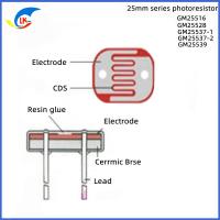 China Φ25mm GM25516 Light Dependent Resistor 500nmw Photoresistor for sale