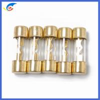China 10*38mm Glass Fuse Tube 60A  80A 20A 100A  32V  Gold Plated Glass Fuse for sale