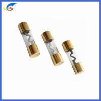 China 10*38mm Glass Fuse Tube 60A  80A 20A 100A  32V  Gold Plated Glass Fuse for sale