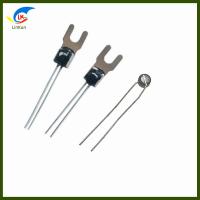 China Ceramic PTC Thermistor Temperature Sensor With Metal Sheet Mounting Hole 100～300R/300～500R For Temperature Protection for sale