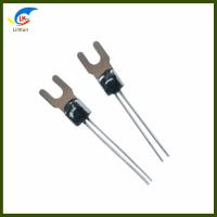 China Ceramic PTC Thermistor Temperature Sensor With Metal Sheet Mounting Hole 100～300R/300～500R For Temperature Protection for sale