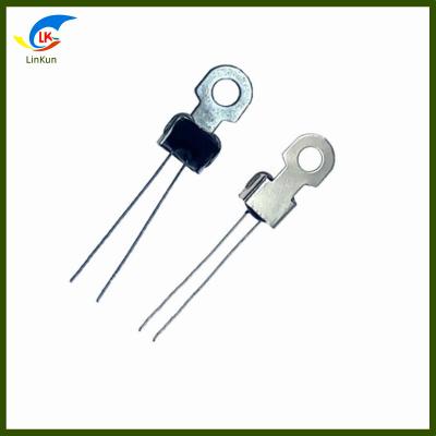 China U-Shaped Ceramic With Metal Sheet Mounting Holes 50C/75C/12C PTC Thermistor Temperature Sensor For Temperature Protectio for sale