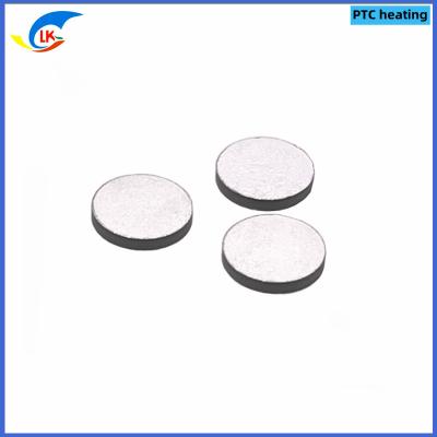 China 14*1.5mm PTC Thermistor Heating Chip 3.7V 80 Degrees Silver Electrode For Washing Machine Door Locks And Thermostats for sale