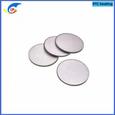 China Round 3.7V 150 Degrees 1-2 Ohms 20mm Heating Chip For Electric Vehicle Battery Pack Constant Temperature Heating Thermistor for sale