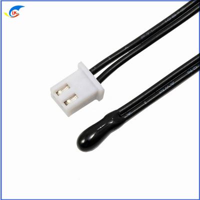 China Epoxy Encapsulated Temperature Sensor NTC Thermistor 5K 10K 50K 100K 3435 3950 PVC Sensor With Connection Terminals for sale