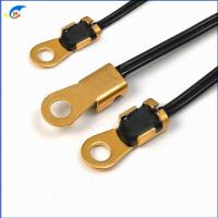 China NTC Temperature Sensor OT Terminal Wire Ring Fixed Piece 100K 3950 1% High Precision Thermistor for sale