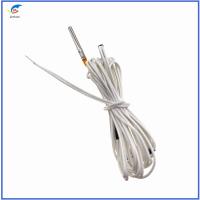 China Customized Automotive Grade PT100 Temperature Sensor 500C Three-Wire Thermocouple With Lead Wire Waterproof Oil-Proof for sale