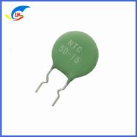 China MF72 Power NTC Thermistor  5D-15  6A  5Ohm  Copper Wire Green Silicon For Switching Power Supply for sale