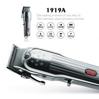 China Metal Professional Hair Clipper Electrical Rechargeable Plug And Play 2000mAh Lithium Battery LED Display For Salon for sale