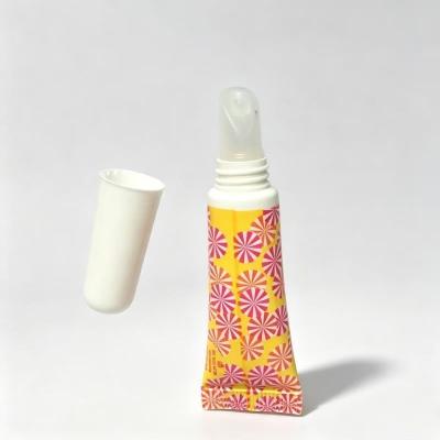 China 5 Layer D19mm Printed Lip Gloss Tubes With Removed Lip Applicator For Soft Tube Packaging for sale