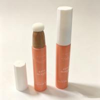 China D19mm PE Cosmetic Tube Liquid Blush Tube With On Off Twist Neck & Flocking Head for sale