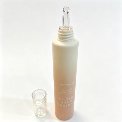 China D25mm Transparent PETG Nozzle Cosmetic Tube For Eye Cream Tube Packaging for sale