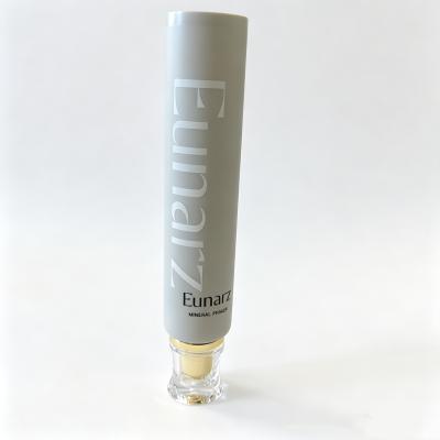 China D25mm PE Cosmetic Tube With Acrylic Screw Cap  40ml 50ml 60ml Capacity for sale