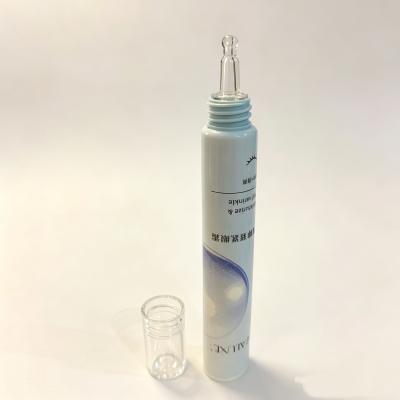 China Transparent PETG Nozzle Eye Cream Tube Packaging D19mm Silk Screen Printing for sale