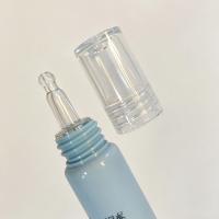 China Transparent PETG Nozzle Eye Cream Tube Packaging D19mm Silk Screen Printing for sale