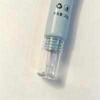 China Transparent PETG Nozzle Eye Cream Tube Packaging D19mm Silk Screen Printing for sale