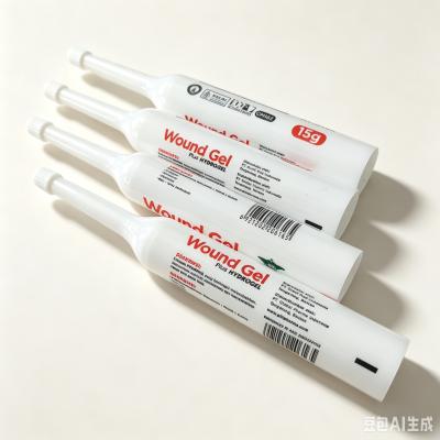 China Long Nozzle Neck Gel PE Cosmetic Tube D19mm Medical Tube Packaging for sale