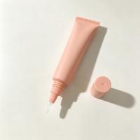 China Cosmetic Lip Balm Lip Gloss Tube With Brush D19mm With Screw Cap for sale