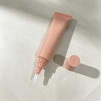 China Cosmetic Lip Balm Lip Gloss Tube With Brush D19mm With Screw Cap for sale