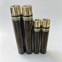 China D30mm & D25mm Aluminum Cosmetic Tube With Electroplated Gold Cap for sale