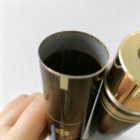 China D30mm & D25mm Aluminum Cosmetic Tube With Electroplated Gold Cap for sale